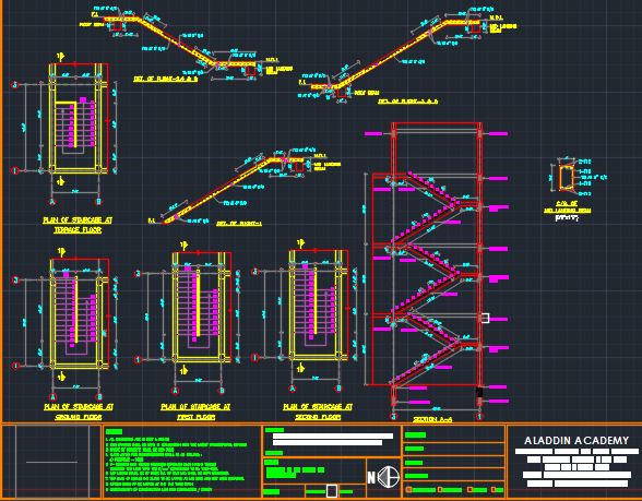AUTOCAD- RCC DETAILING – ALADDIN ACADEMY